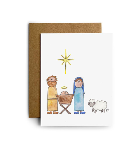 Holy Family Greeting Card | Eileen Graphics
