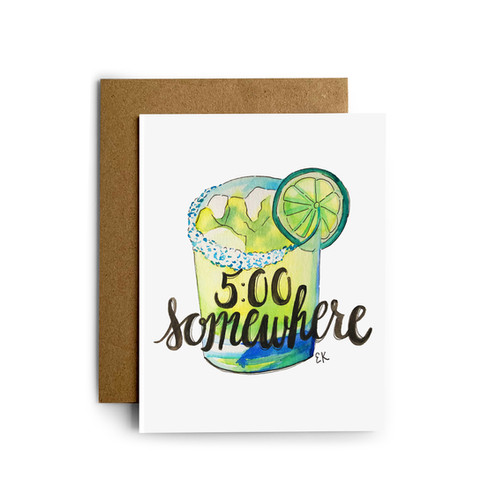 Margarita Greeting Card | Eileen Graphics