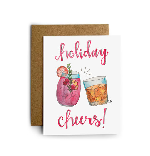 Holiday Cheers Greeting Card | Eileen Graphics
