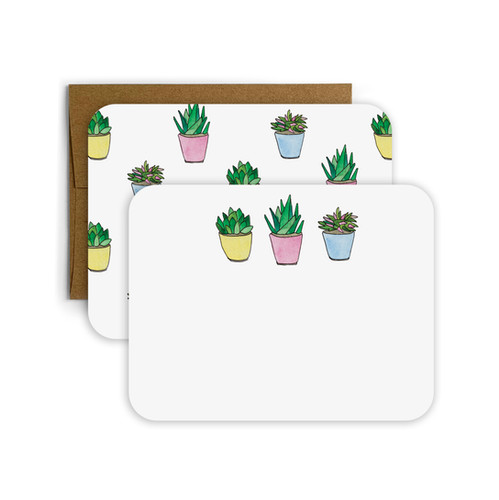Succulents 8 Piece Stationery Set | Eileen Graphics