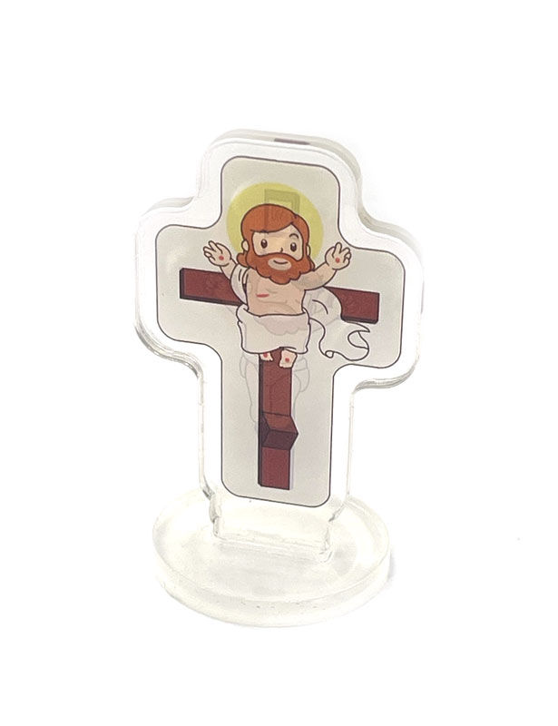 耶穌十架亞克力座枱擺設 / Jesus Cross Acrylic Stand | 公教進行社Catholic Centre