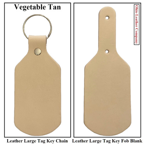 Leather Large Tag Key Fob Kit | Ohio Leather Company