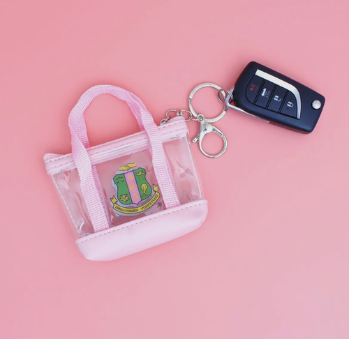 AKA Mini Shopper Tote Keychain | Mysite