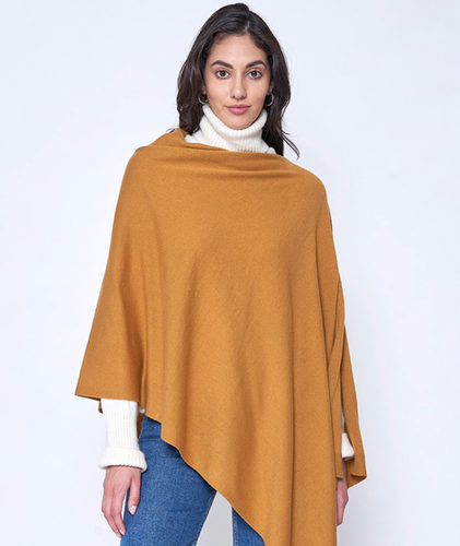 Mustard Gold Poncho | Mysite