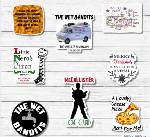 Home Alone Stickers/Magnet | OilyGraphicCreations