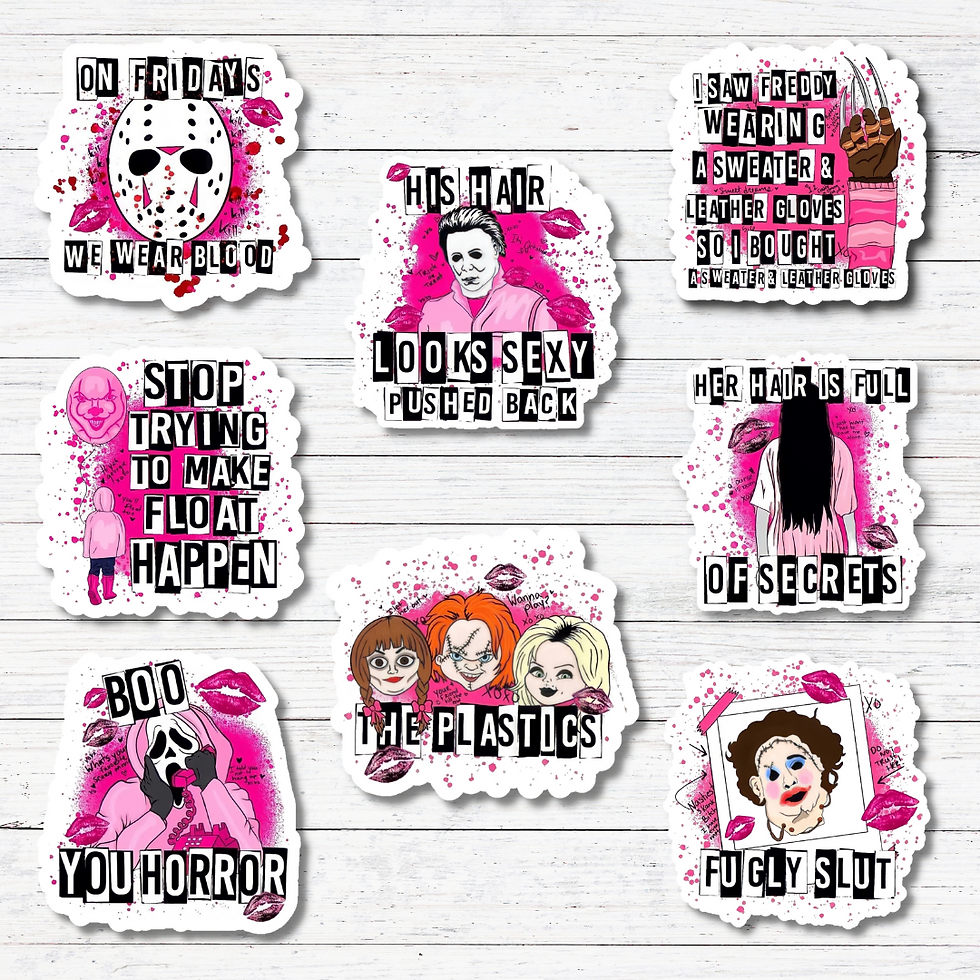 Mean Girls Horror Sticker/Magnet | OilyGraphicCreations