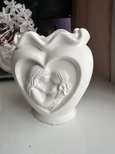 Heart Shaped Parent-Child Bonding Flower Vase/ Candle Vase | Emeralds ...