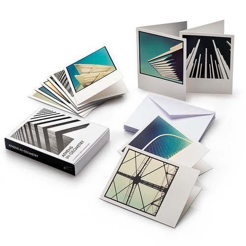 ATHENS IN GEOMETRY 10 POSTCARDS AND ENVELOPES KIT | FMN ATH