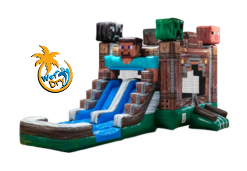 Minecraft Bounce House Rental Columbus, Gahanna, Powell, Newark, Upper ...