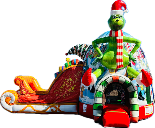 Mr. Grinch Bounce Slide Combo Rental Columbus, Ohio Grinch Bounce House ...