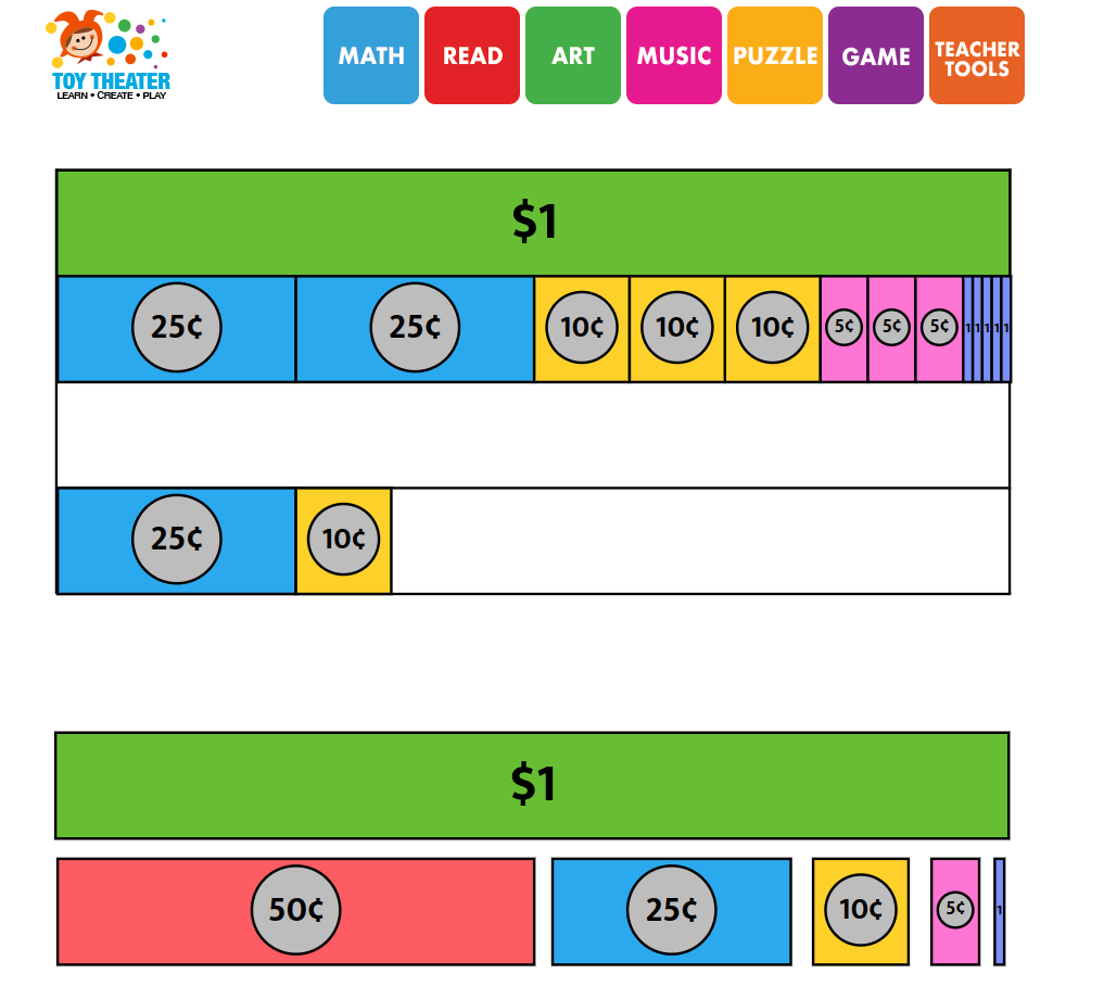 Money Strips from Toy Theater | A Dash of Research