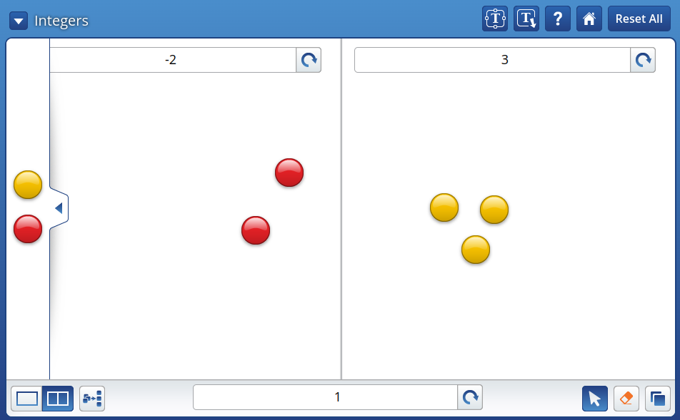 Color Counters - Integers from Pearson MathTools | A Dash of Research
