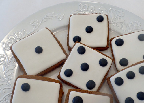 Dice Cookies - Dozen | the-gingerbread-cottage