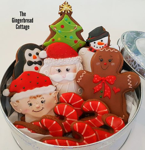 Christmas Santa's Toy Shop Cookies, Large -Dozen | the-gingerbread-cottage