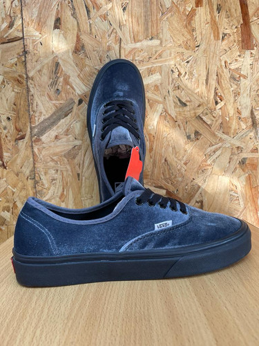 Authentic Velvet Vans of The Wall : Blue | Toppline Kenya
