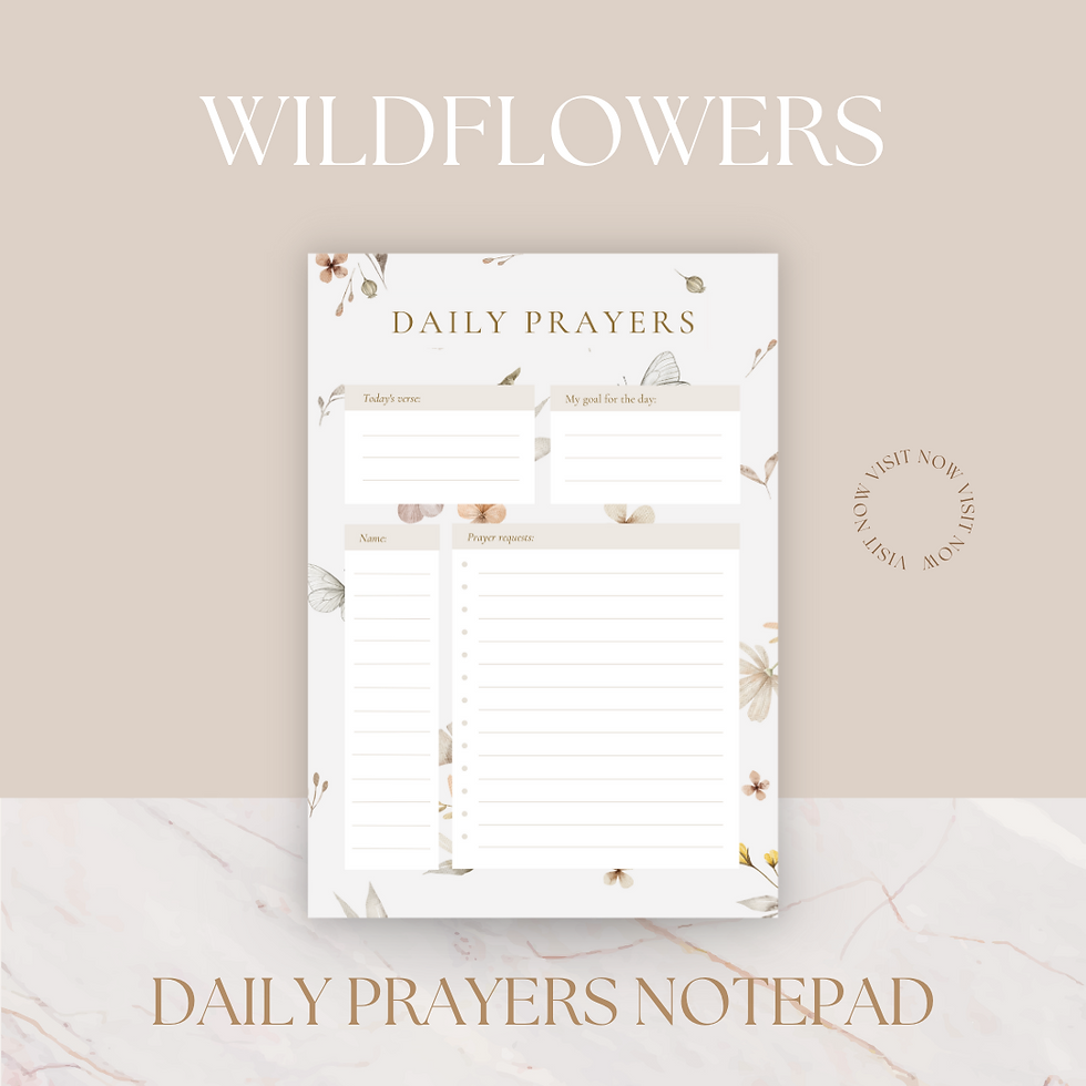 A5 Daily Prayers Planner | Purpose And Proverbs