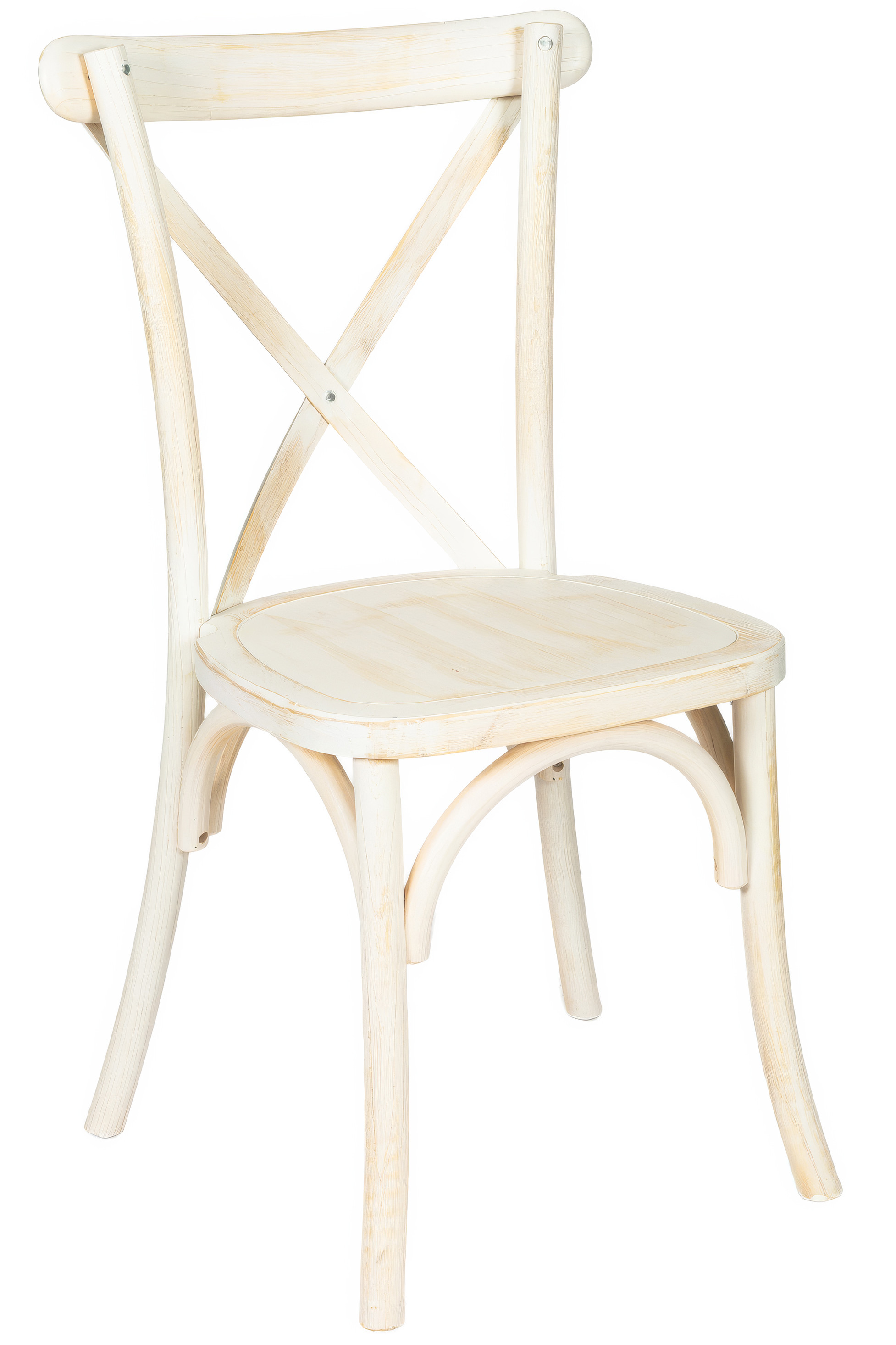 CROSS BACK WHITE WASH - CHAIR - Hensley Event Resources