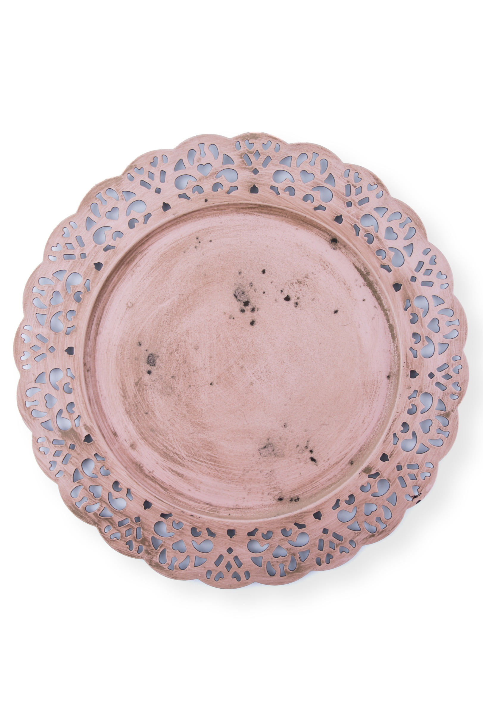 ELISA METAL BLUSH - CHARGER - Hensley Event Resources