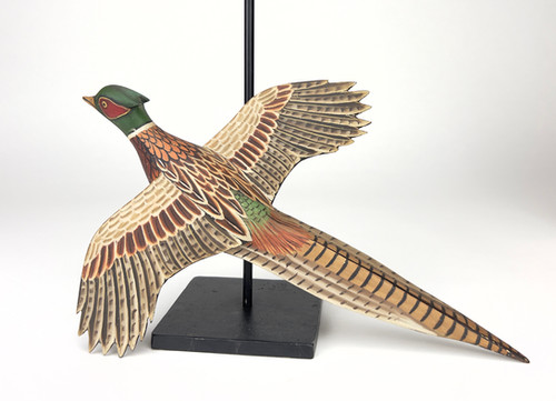 Rare Flying Pheasant - James Lapham | A&M Decoys & Folk Art