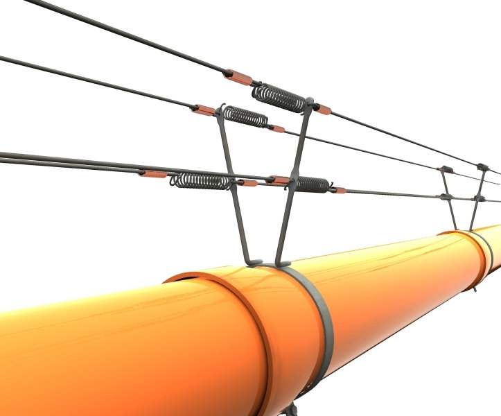 Poste Para Cable Tensado para Tubo | birdteches