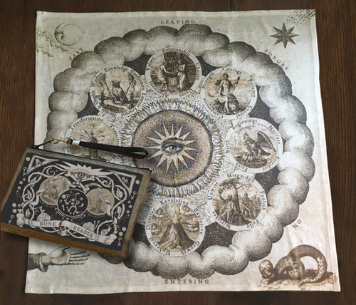 Bone Casting Cloth and Pouch #1 | Tarot by Seven, LLC
