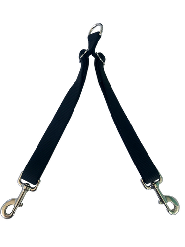 Split Lead (Black) Tangle Free Design | control-leash