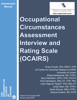 Assessments | OT 802 Models of Practice in Occupational Therapy