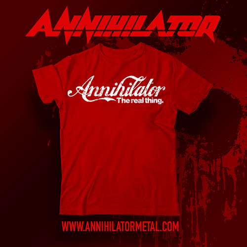 ANNIHILATOR "The Real Thing" T-SHIRT - RED | annihilator