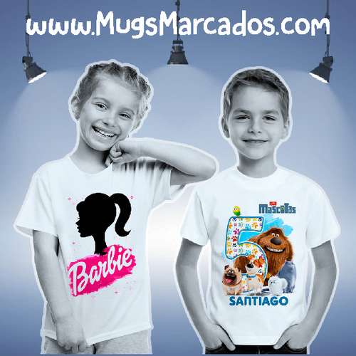 CAMISETAS PARA NIÑOS | BARBIE O LA VIDA SECRETA DE TUS MASCOTAS ...