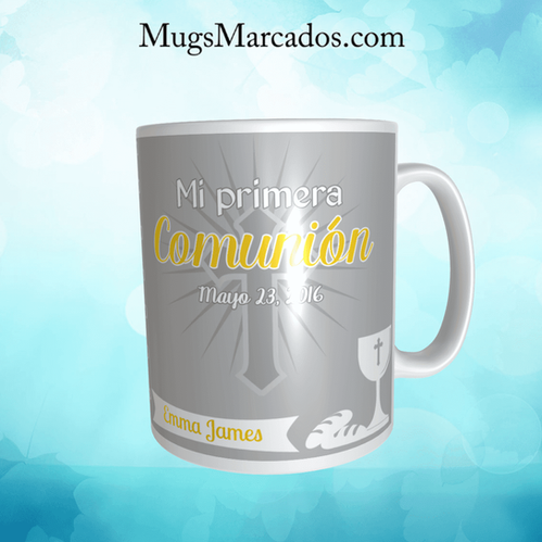 REMINDER FOR FIRST COMMUNION | SILVER | MUGS FOR FIRST COMMUNION | mugs ...