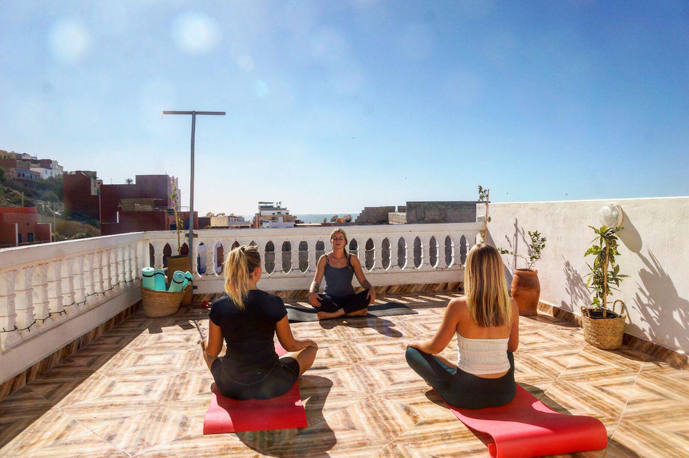 Yoga on the rooftop