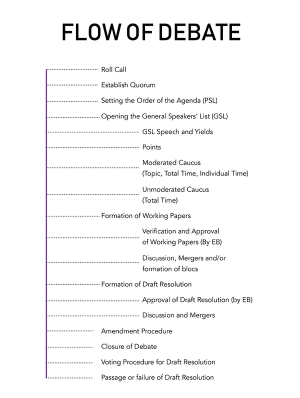 Flow of Debate | BBIMUN'24