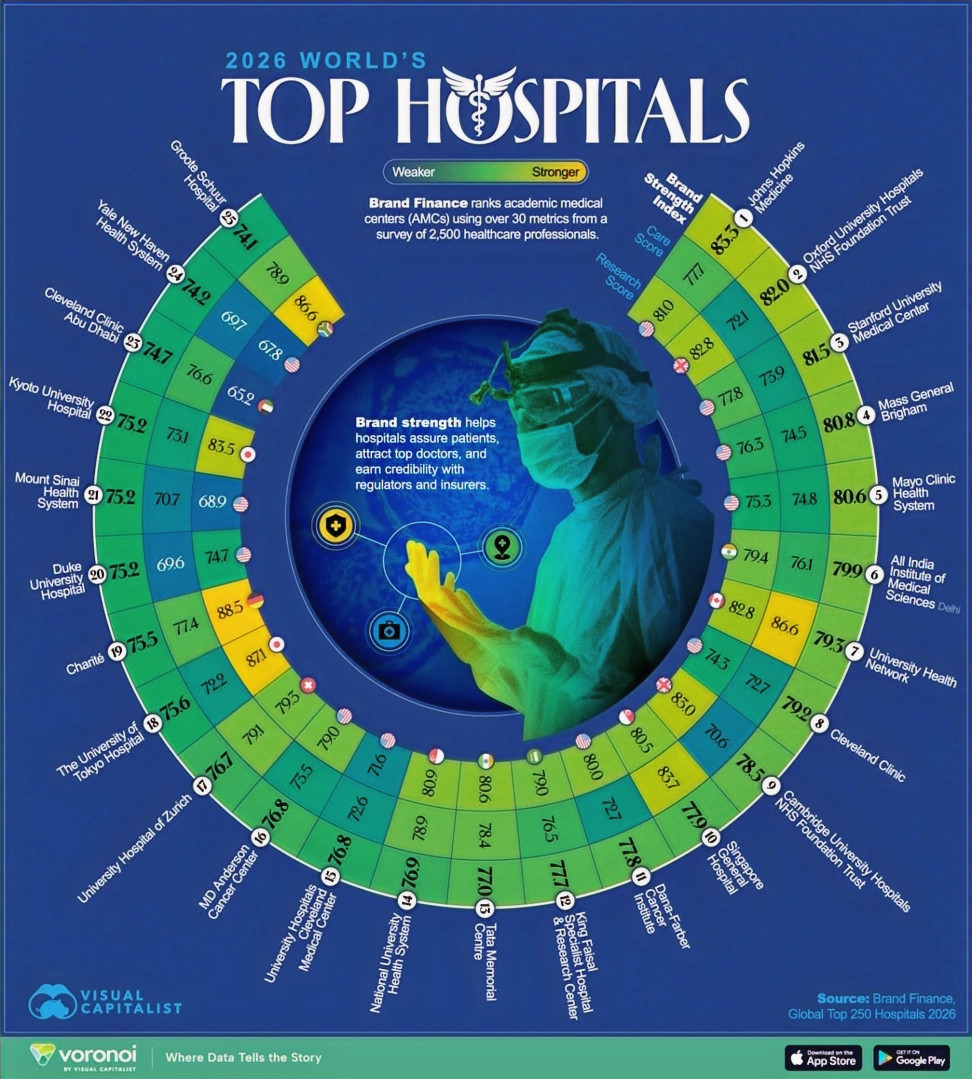 Global Hospital Brand Power in 2026: What the Rankings Reveal—and Why ...