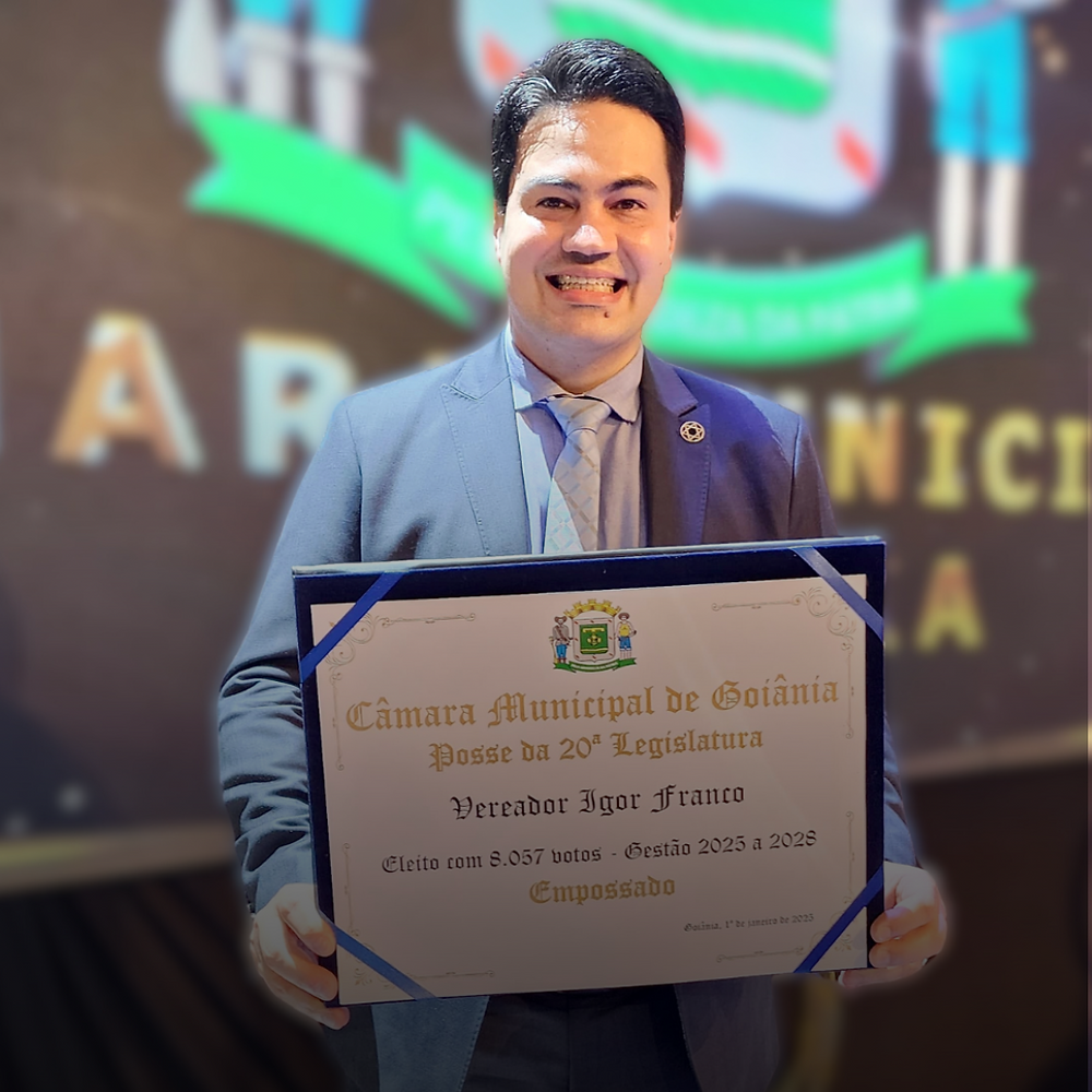 Igor Franco toma posse como Vereador por Goiânia e é nomeado lìder do Prefeito Sandro Mabel na ...