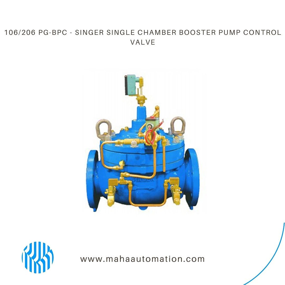 106/206 PG-BPC - SINGER SINGLE CHAMBER BOOSTER PUMP CONTROL VALVE