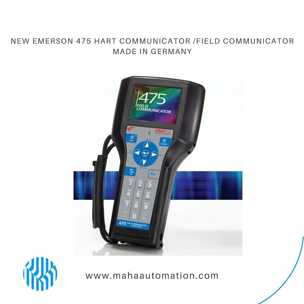 NEW EMERSON 475 HART COMMUNICATOR /FIELD COMMUNICATOR MADE IN GERMANY