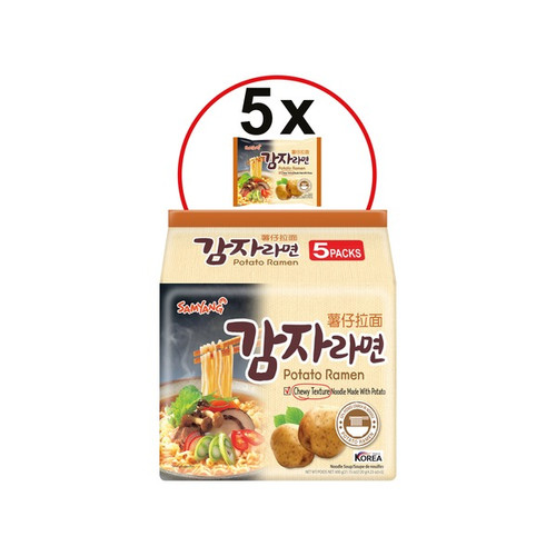 Ramen instantané aux pommes de terre, (5x120g) SAMYANG | Asian Food Market
