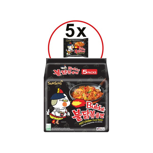 Buldak Nouilles Instantanées Poulet Piquantes, 5x 140g SAMYANG | Asian ...