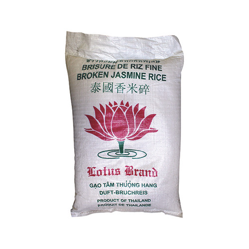 Brisure de Riz Thai Jasmin 2 fois, 20 KG Lotus Brand | Asian Food Market