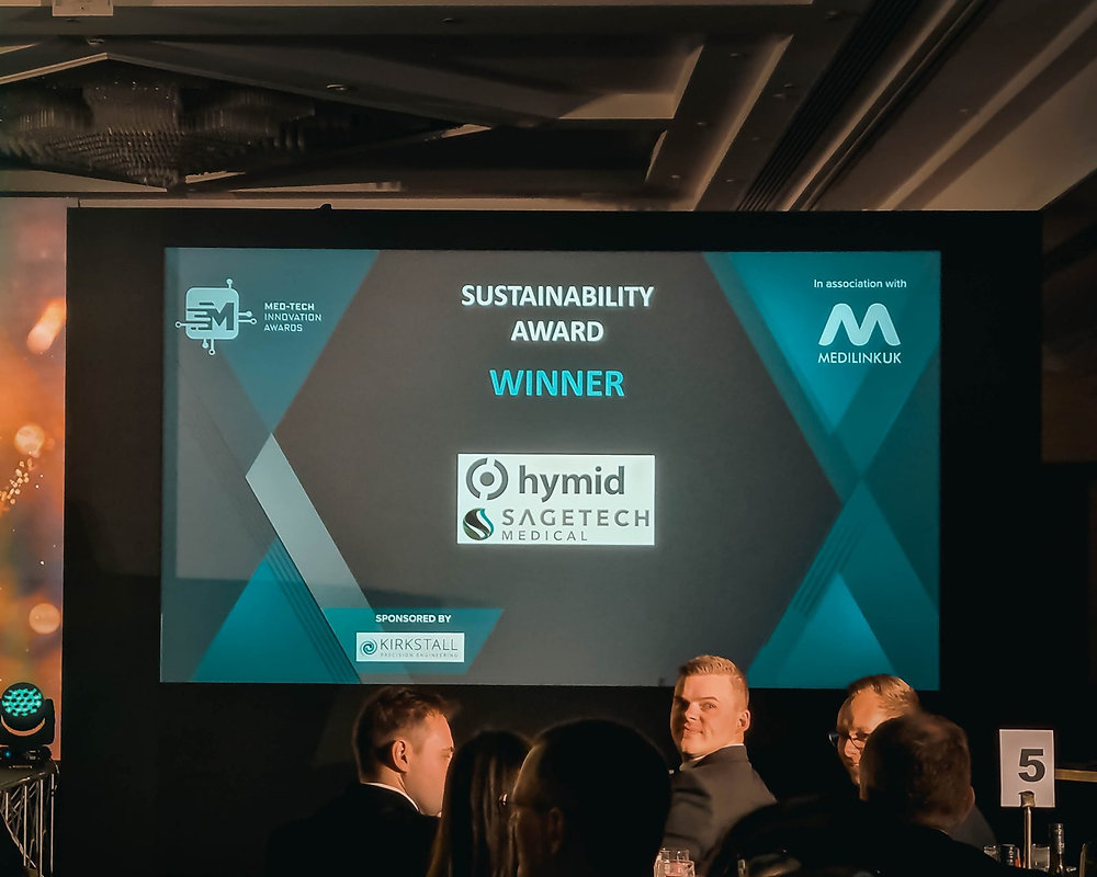 Winners of the Sustainability Award at Med-Tech Innovation 2023!