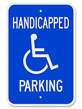 "Handicapped Parking" Sign | Calgary Bollards