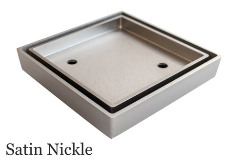 Square Tile Insert Waste with 75mm outlet. | CC Tile & Stone