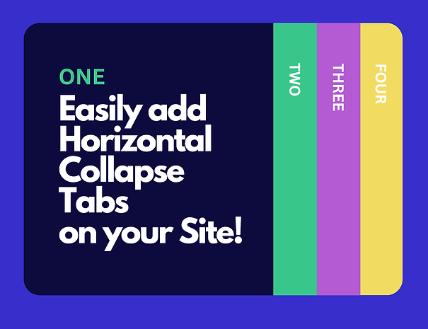 Tabs - Horizontal Collapse | Wix App Market | Wix.com