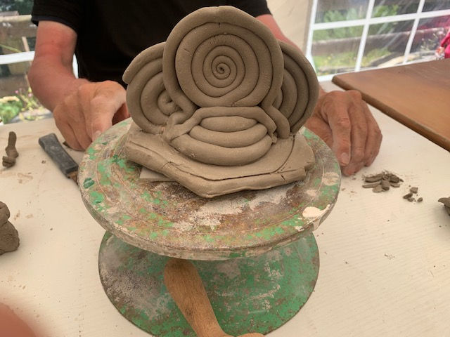 Hand building with Clay | Garden Stream Pottery