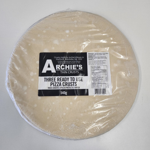 Archie's Pizza - Ready to use Pizza Crusts (3 in a pack) - 12" | Realfood