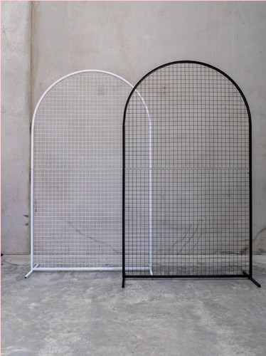 Mesh Arch Backdrop - Black or White | Blissful Events