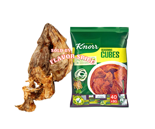 Stockfish Head Cod with Ears | And 1 Packet of Knorr Seasoning Cube 40 ...