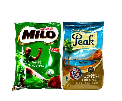 Peak Milk Powder and Nestle Milo Combo Pack | Flavor Spice