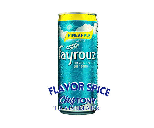 Fayrouz Premium Sparkling Soft drink, Pineapple Flavor (Non Alcoholic ...