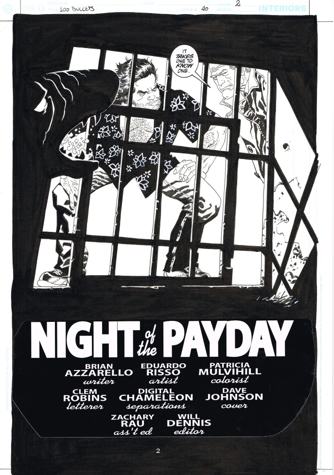 100 Bullets Original Art For Sale | ComicArtTracker
